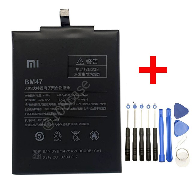 แบตเตอรี่ BM47 Xiaomi Redmi 3 , 3 Pro , 3S , 3X , Redmi 4X รับประกัน 3 เดือน | Shopee Thailand