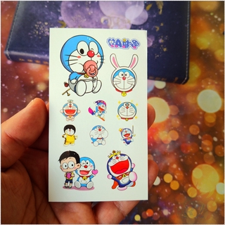 Doraemon - Anime Mini Temporary Tattoo สติ๊กเกอร์ 1Sheet Waterproof ...