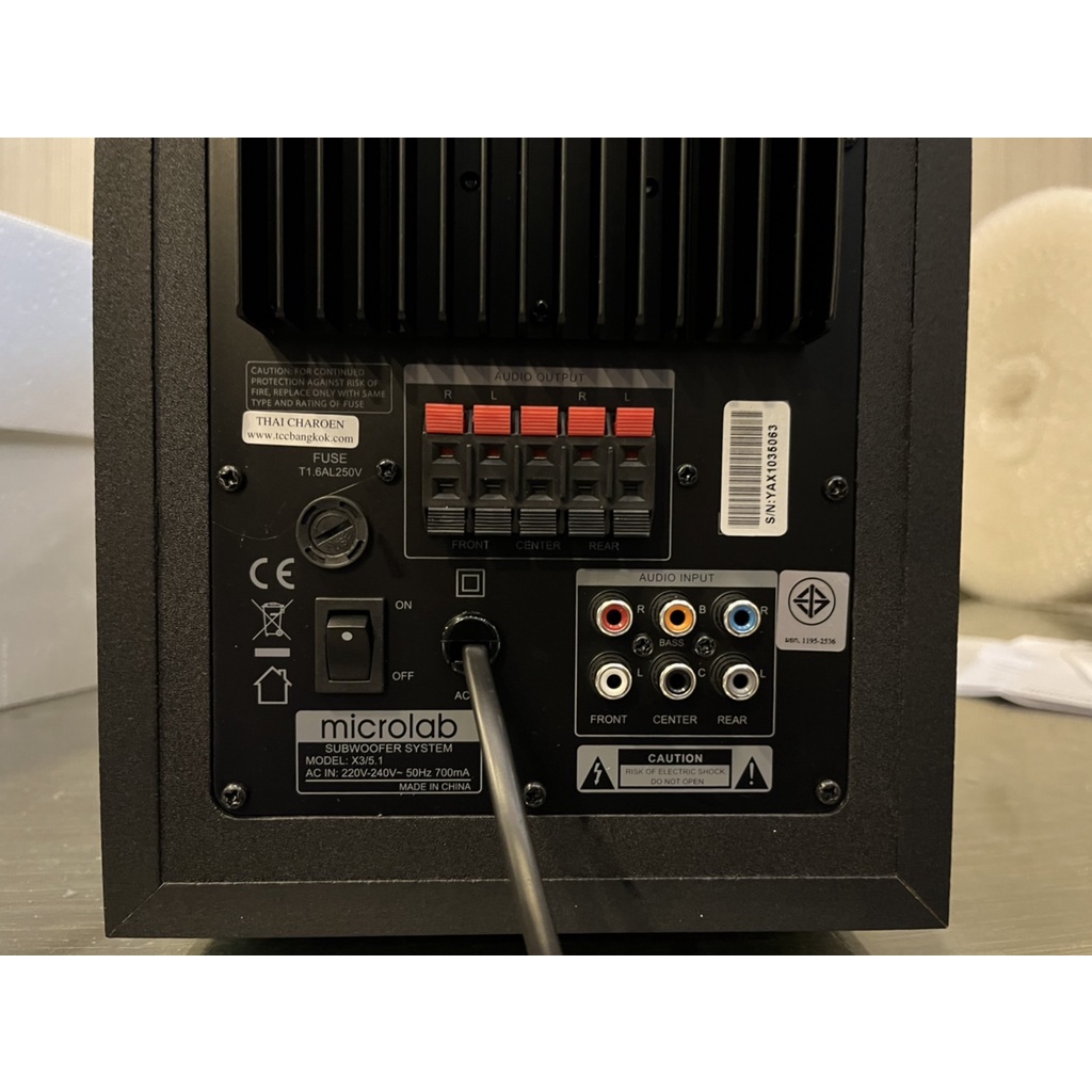 (x3 5.1)ลำโพง microlab รุ่น x3ระบบ 5.1 ซัฟวูฟเฟอร์ ประกันศูนย์ 1ปี ...