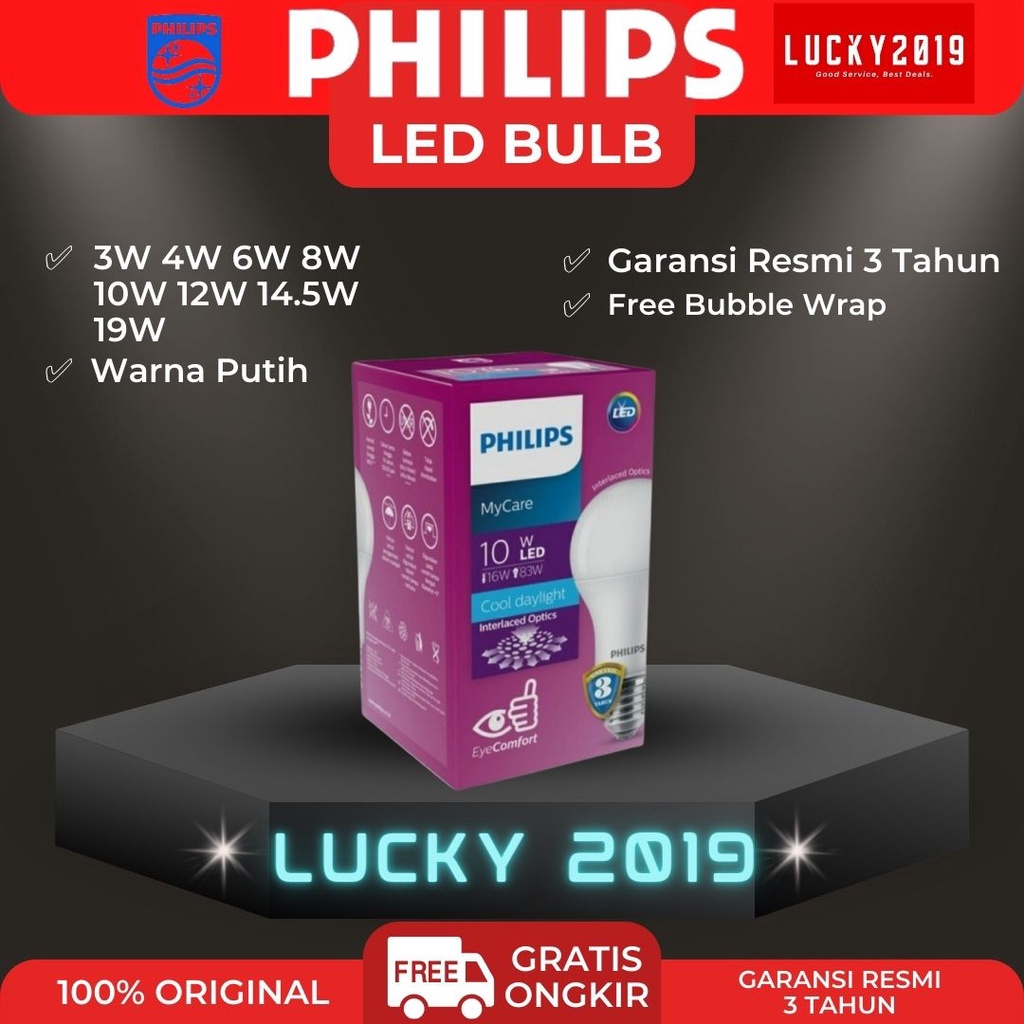 Philips MyCare หลอดไฟ LED 3-4 6 8 10 12 14.5 19w ของแท้ | Shopee Thailand