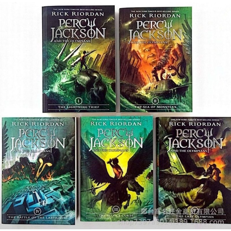 หนังสือชุด Percy Jackson 5 เล่ม วรรณกรรมแฟนตาซี วรรณกรรมเยาวชน หนังสือ ...