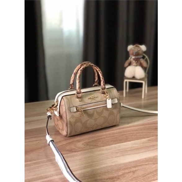 COACH MICRO ROWAN CROSSBODY IN SIGNATURE CANVAS (COACH 2300) | Shopee ...