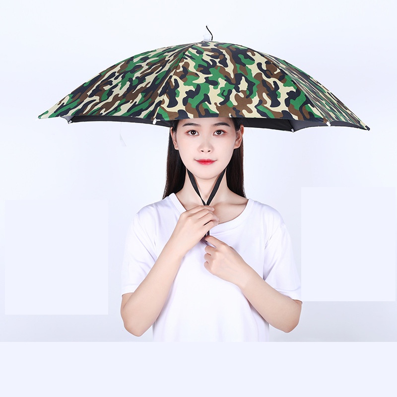 หมวกร่ม 2 ชั้น ป้องกันรังสียูวี ขนาด 77cm 90cm 95cm สำหรับตั้งแคมป์ ตกปลา | Shopee Thailand