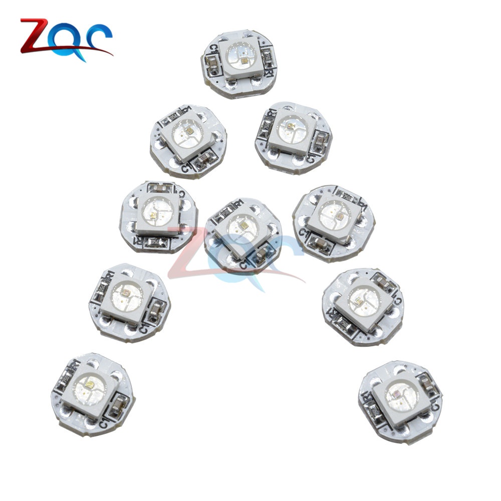 ชิปบอร์ด PCB DC 5V 3 มม. x 10 มม. WS2812B SMD RGB LED Mini ชิป 5050 IC ...