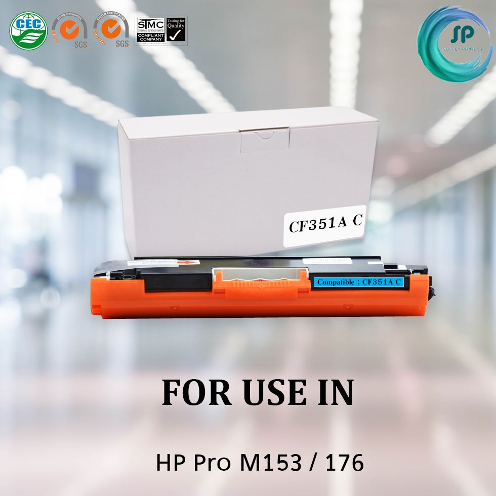 ตลับหมึกเทียบเท่า รุ่น 130A / CF351A C (สีฟ้า) สำหรับ HP LaserJet Pro ...
