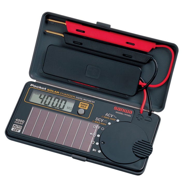 Sanwa PS8a Digital Multimeters / Pocket Type Solar charge battery DMM ...