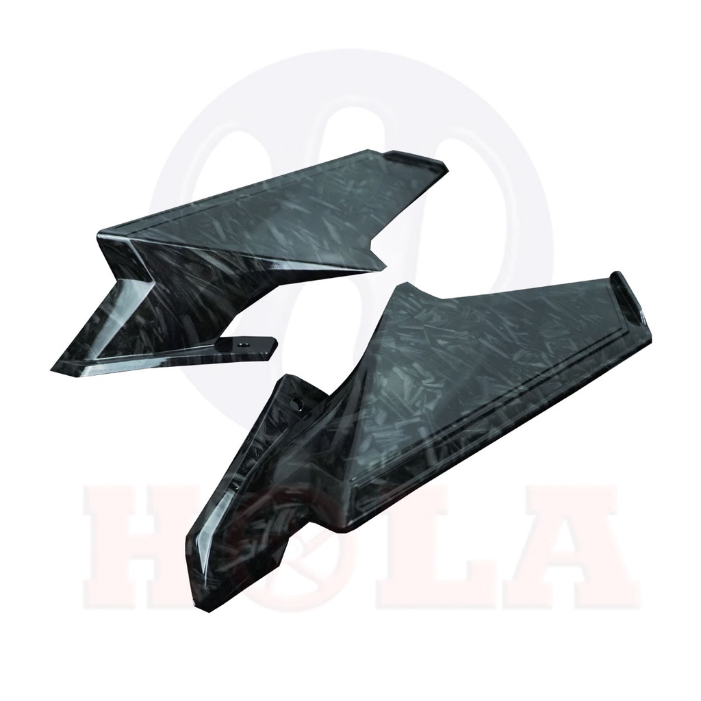 hola วิงเล็ตบิ๊กไบค์ wing let big bike ( สีดำด้าน ลายเคฟล่า ลายหินอ่อน ...