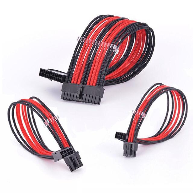 สายถักแต่งคอม 24pin 8pin M/B CPU VGA | Shopee Thailand