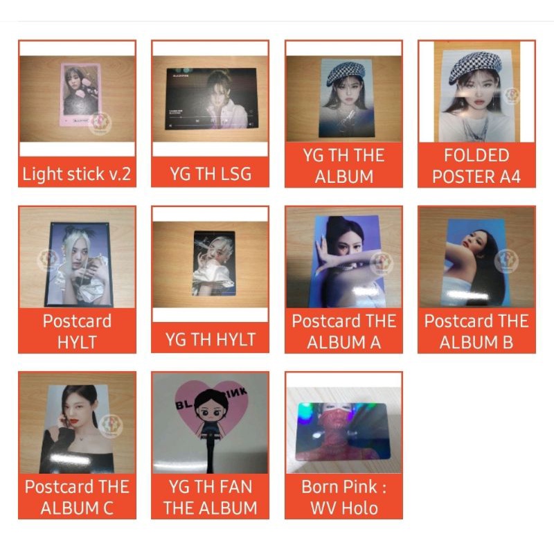 [ เจนนี่ ] พร้อมส่ง การ์ด JENNIE BLACKPINK โปสการ์ด โปสเตอร์ อัลบั้ม ...