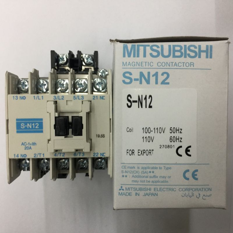 Magnetic Contactor S-N12 24vac 220vac 380vac แมกเนติกคอนเทคเตอร์ ใหม่ ...