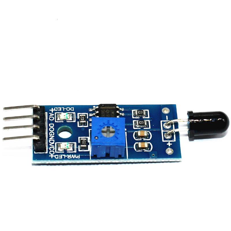 โมดูล Digital & Analog Infrared IR Flame Fire Sensor ( 4-PIN ) | Shopee ...