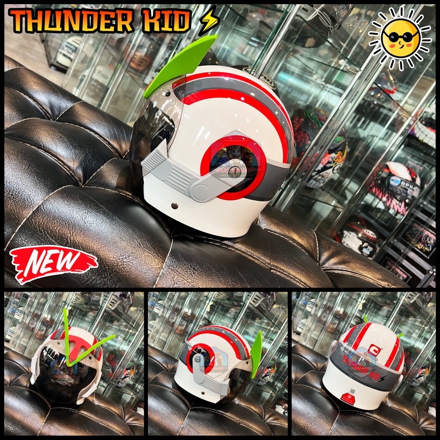 หมวกกันน็อคเด็ก Guardner Thunder Kid HERO มดเอ็กซ์ ลายใหม่ 2023 สีชมพู ...