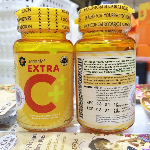 Acorbic Extra C Plus 30 Softgel | Shopee Thailand