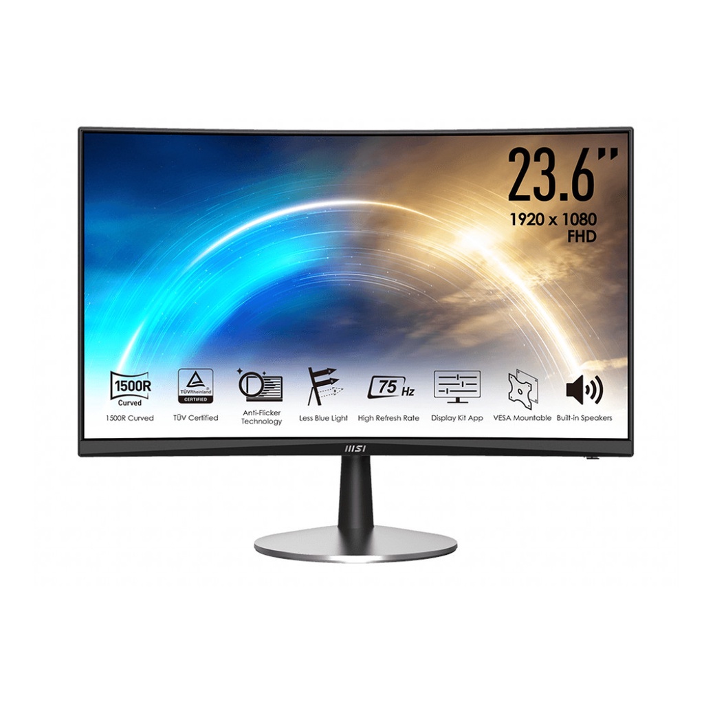 โปร MSI Pro MP242C MP2422C 24" Curved Full HD 1920 x 1080 75 Hz D-Sub ...