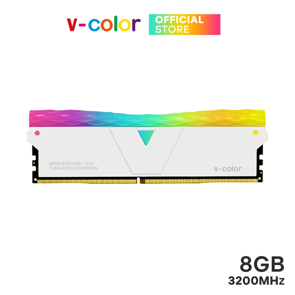 v-color RAM PC Prism Pro RGB 8GB (8GBx1) DDR4 Bus 3200MHz | Shopee Thailand