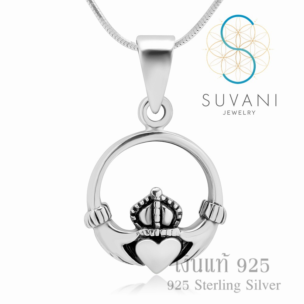 Suvani Jewelry - เงินแท้ 92.5% Claddaghเป็นจี้ไอริชแบบดั้งเดิมใช้เป็น ...