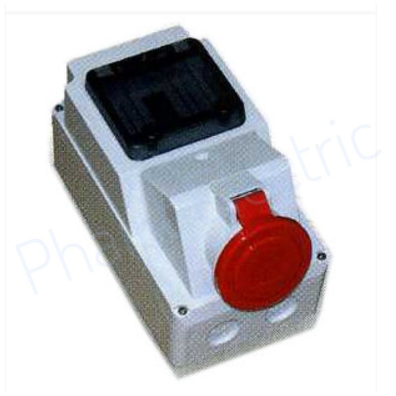 Haco 75243-6 Wall Sockets With DIN-Rail-IP44(เต้ารับพร้อมอุปกรณ์ เสริม ...