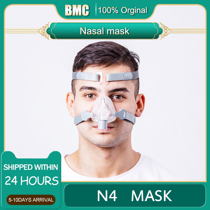 BMC NM4 Nasal Mask For All Sizes Face With Headgear and SML 3 Size ...