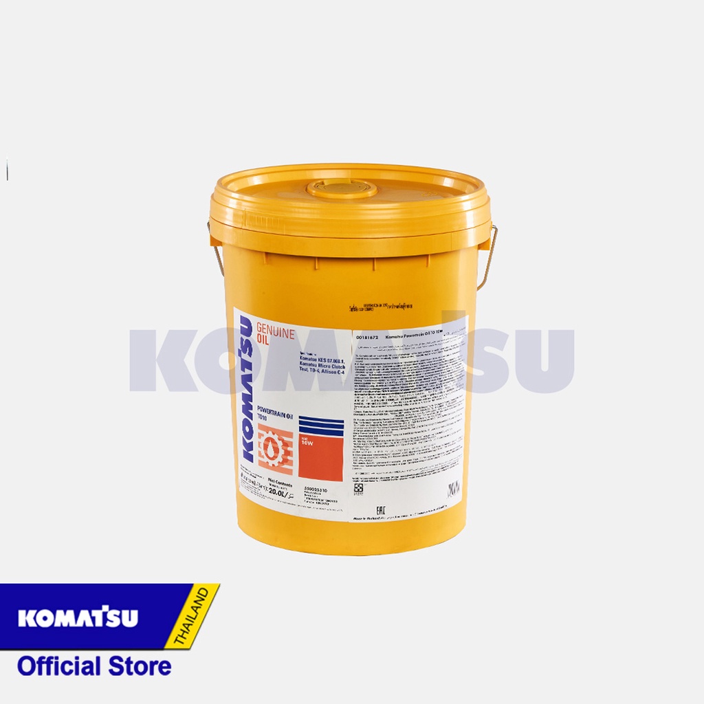 KOMATSU น้ำมันระบบส่งกำลัง Komatsu Powertrain Oil TO 10W 1*20L TO10 ...