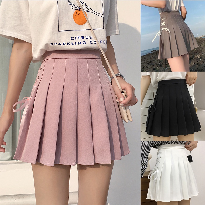 4 สี, เลเยอร์ XS-3XL, ริบบิ้น, กระโปรงเทนนิส, การขนส่งแฟชั่น, กระโปรง JK JK JKES ญี่ปุ่น ...