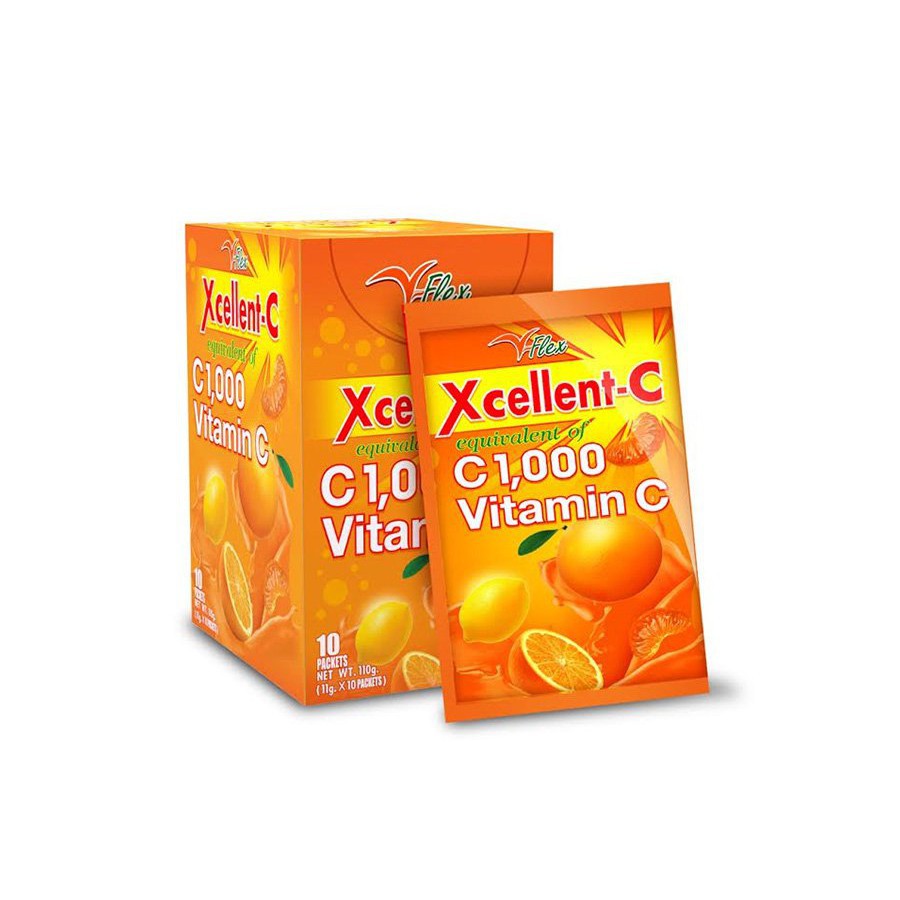 V-Flex Xcellent-C วิตามินซีแบบซอง 10ซอง/1กล่อง | Shopee Thailand