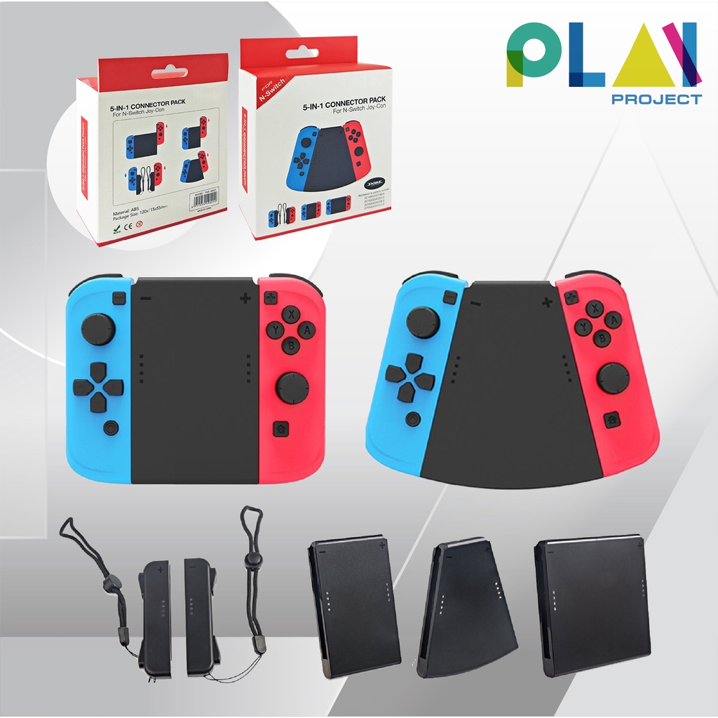 จอย แพด 5-in-1 Connector Pack Joy-Con Controller Gamepad for Nintendo ...