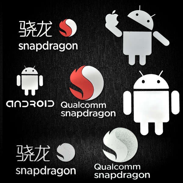 Snapdragon Android Logo สติ๊กเกอร์โลหะโทรศัพท์มือถือแท็บเล็ตพีซีตกแต่ง ...