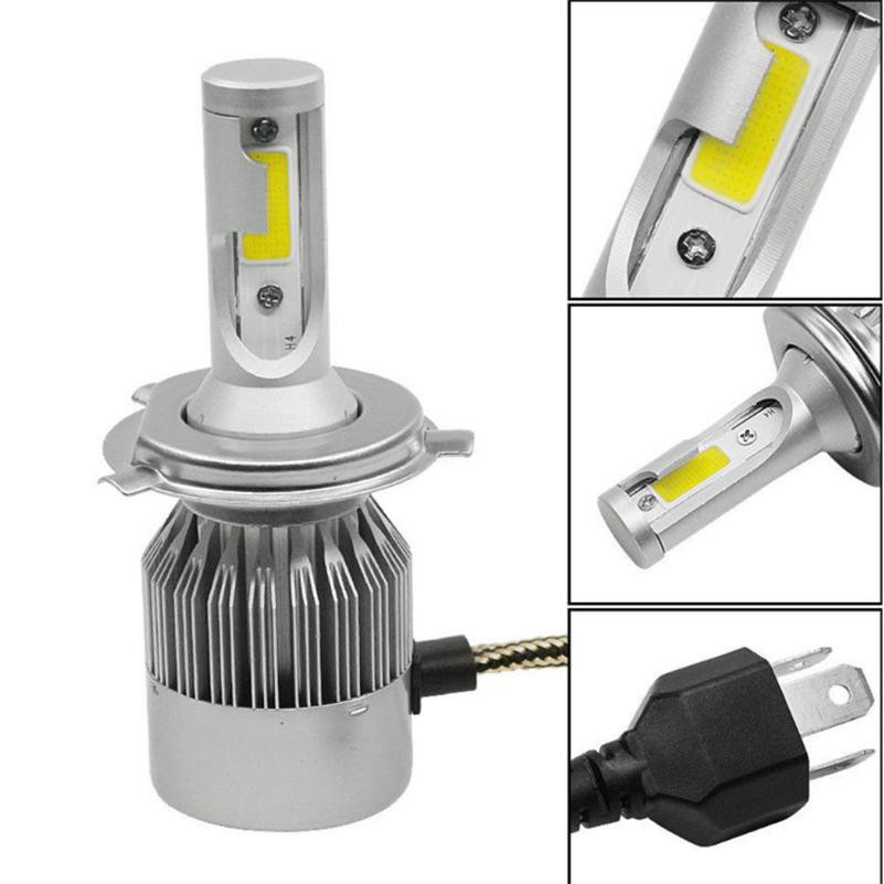 ไฟหน้ารถยนต์ LED C6 H4 หลอดไฟรถยนต์ ไฟหน้า ไฟหน้ารถLED C6 ขั้ว H4 สว่าง ...