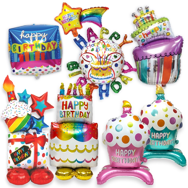 555paperplus ลูกโป่งวันเกิด (ส่งเร็วจากกรุงเทพ) anniversary ลูกโป่งฟอยล์ HBD ลูกโป่งปาร์ตี้ ...