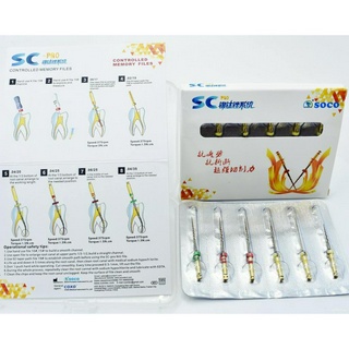 Dental Instrument SOCO SC Pro Rotary Files heat activation golden Endo ...