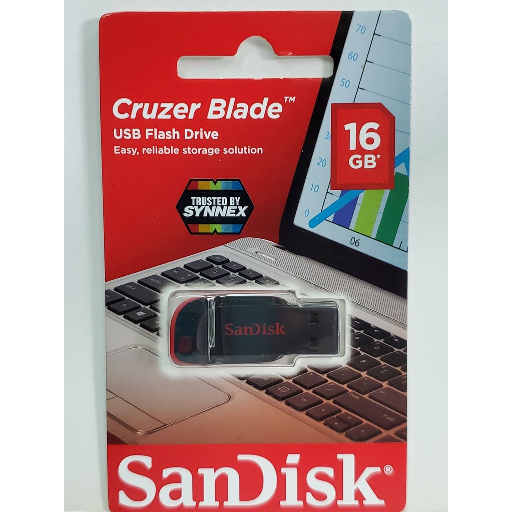 Flash Drive 16 GB. SanDisk Cruzer Blade อุปกรณ์จัดเก็บข้อมูลคอมพิวเตอร์ ...