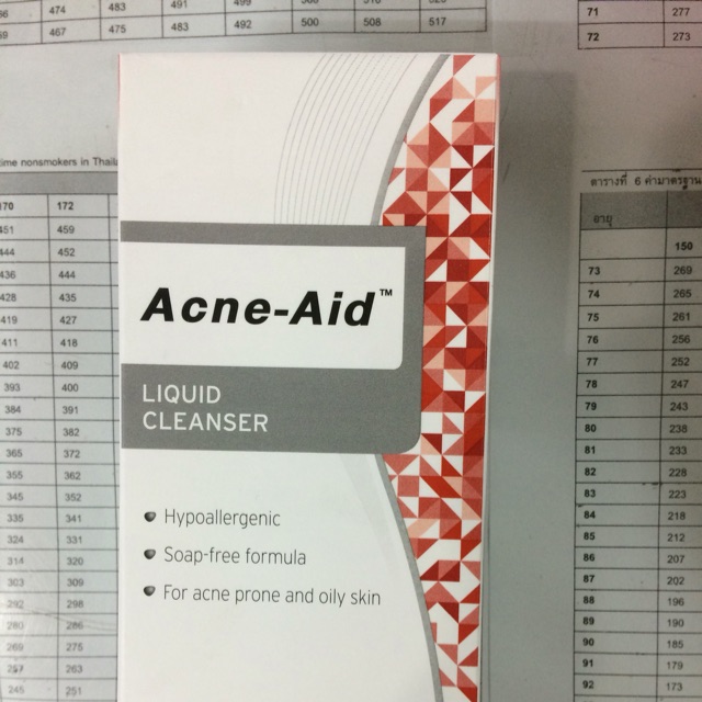 Acne-aid liquid cleanser 100ml สีแดง | Shopee Thailand
