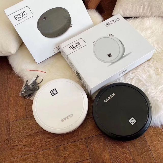 เครื่องดูดฝุ่น หุ่นยนต์ CLEAN รุ่น ES23 เสียงเบา และอยู่ได้นานถึง 90 นาที | Shopee Thailand