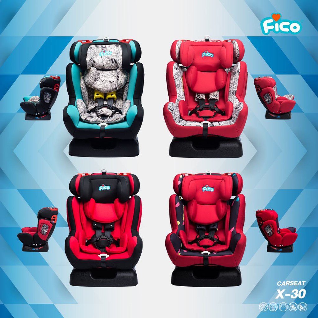 ของแท้ Fico เบาะนั่งนิรภัยเด็ก รุ่น X30 รุ่นยอดฮิต เหมาะสำหรับเด็กแรก 0-12 ปี *ราคาถูก ใหญ่ ทน ...