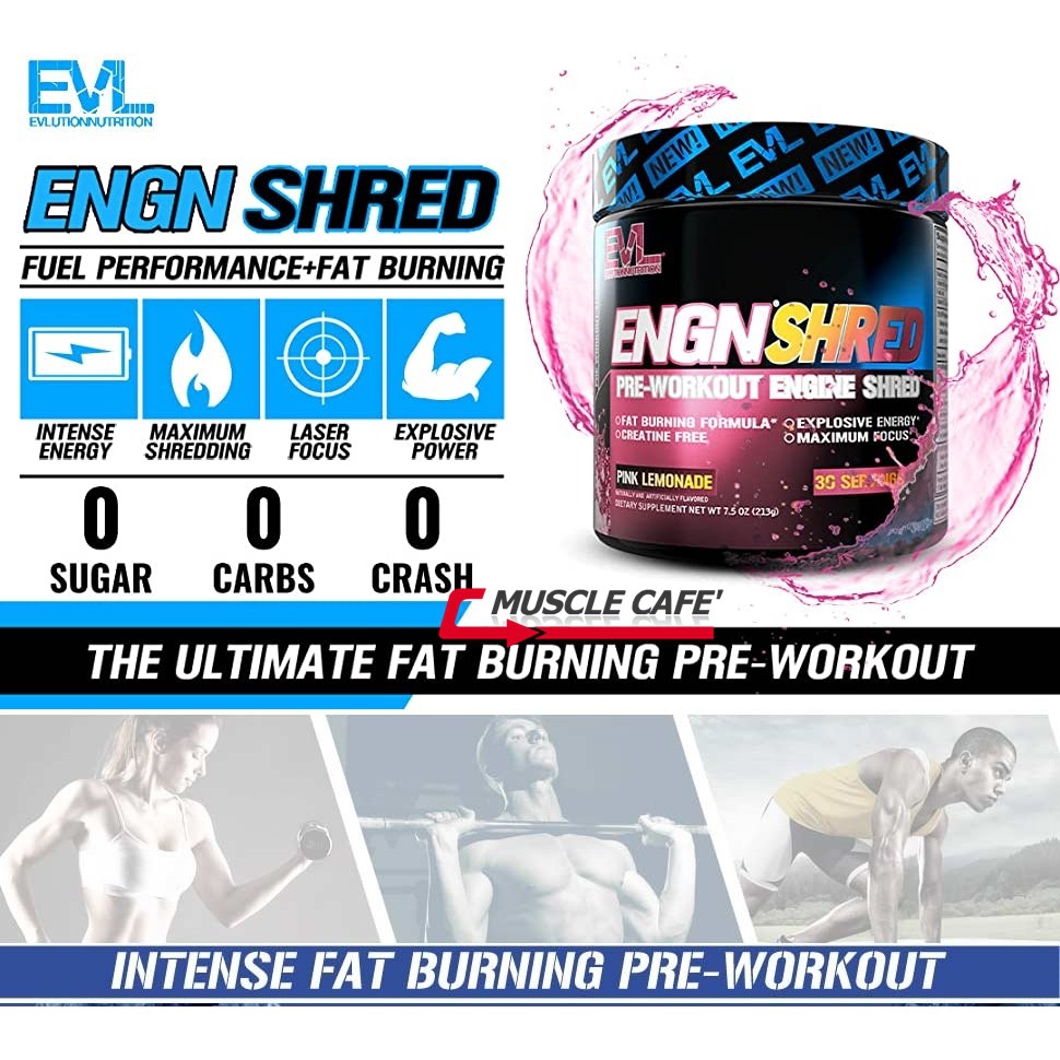 EVL ENGN Shred (30Servings) พรีเวิร์คเอ้า Preworkout | Shopee Thailand