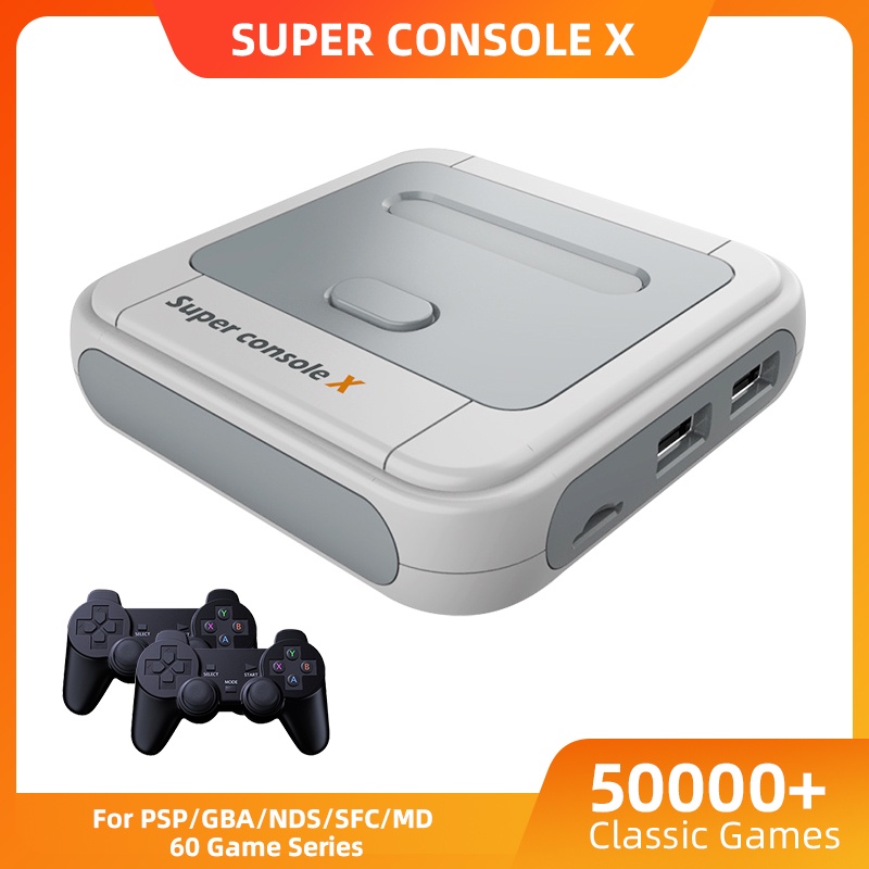 Super Console X Retro Gaming Console With 50000 Retro Games For PSP PS1 ...