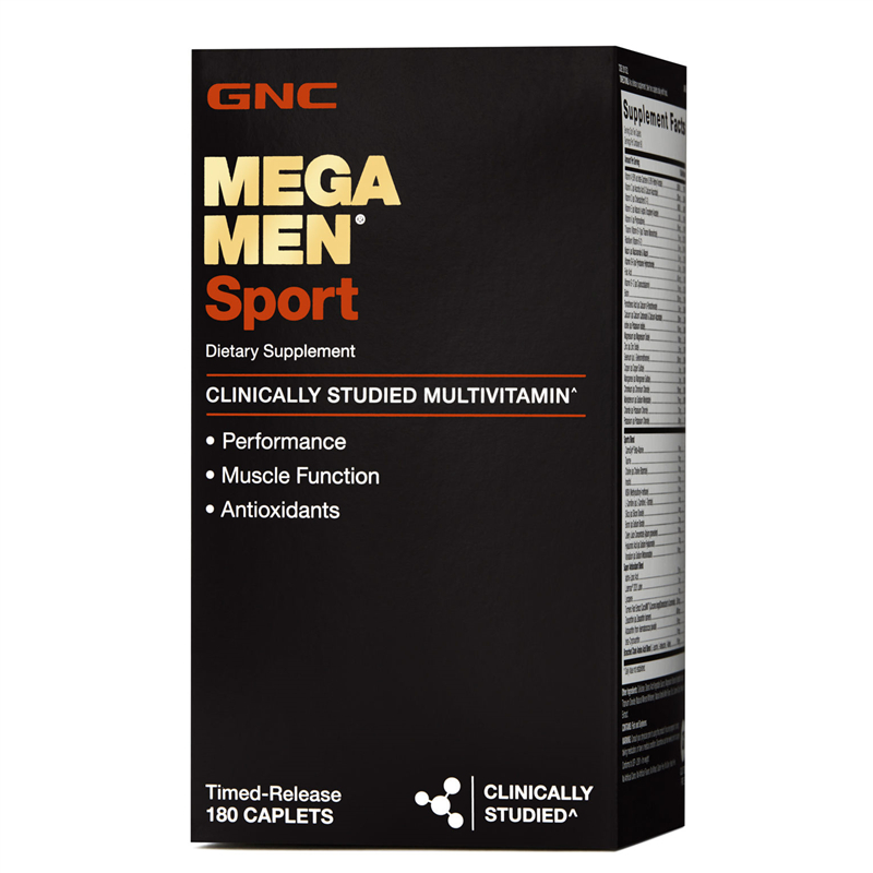 GNC Mega Men Sport Daily Multivitamin Muscle 180 Count ผู้ชาย สปอร์ตมัล ...