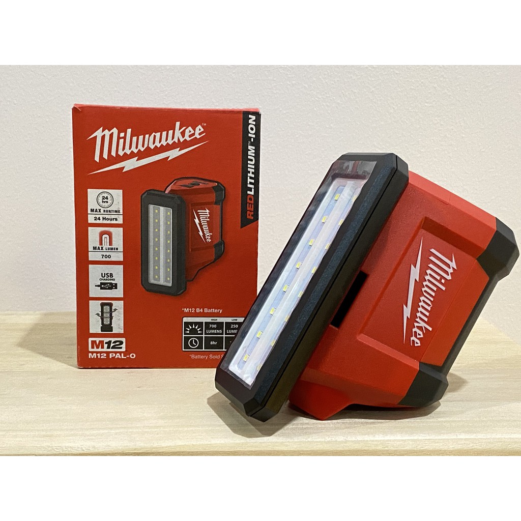 Milwaukee M12 PAL ไฟส่องพื้นที่พร้อมช่องชาร์จ USB (เครื่องเปล่า ...