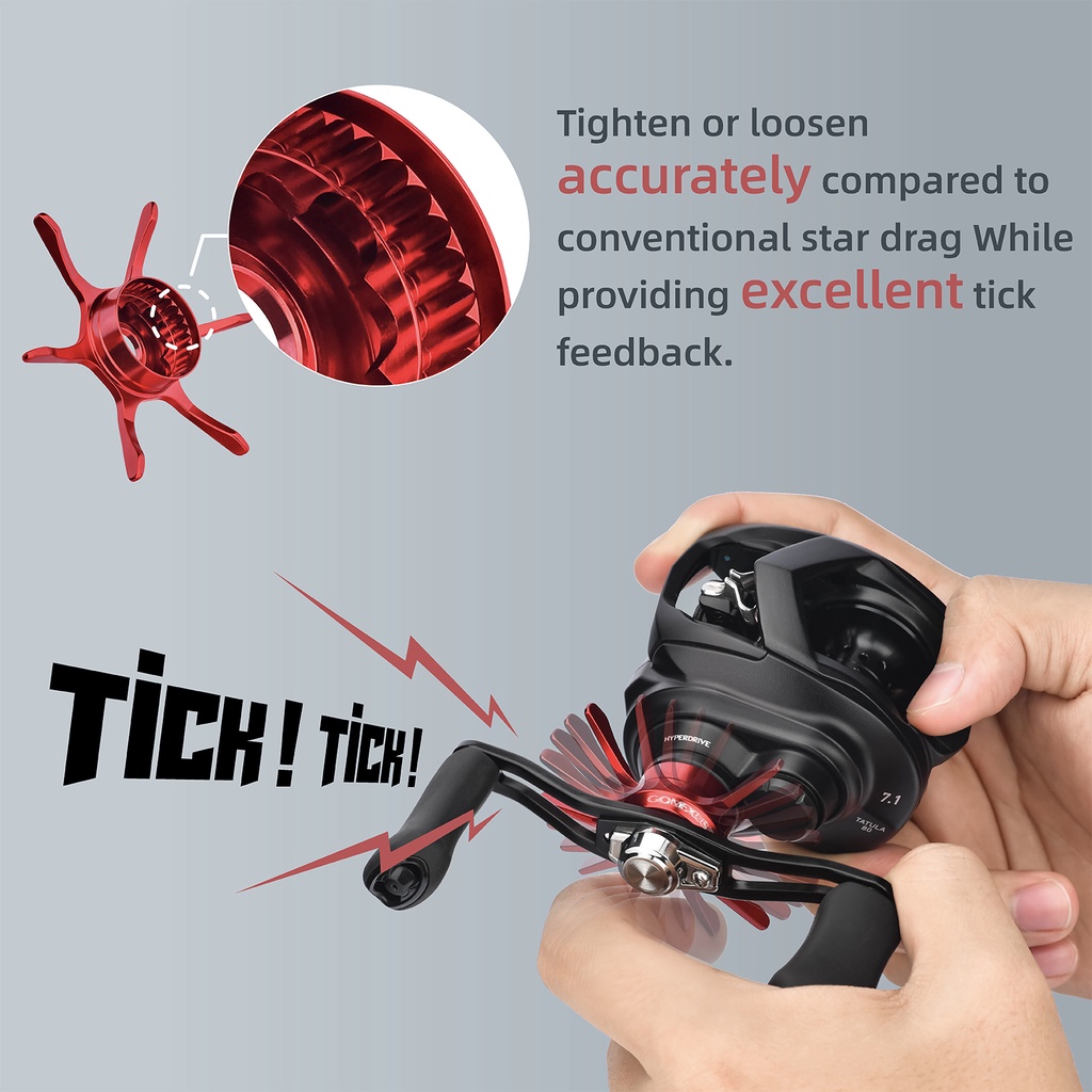 GOMEXUS รอกตกปลา Star Drag 65 มม. อุปกรณ์เสริม สําหรับ แขน แต่ง daiwa ...