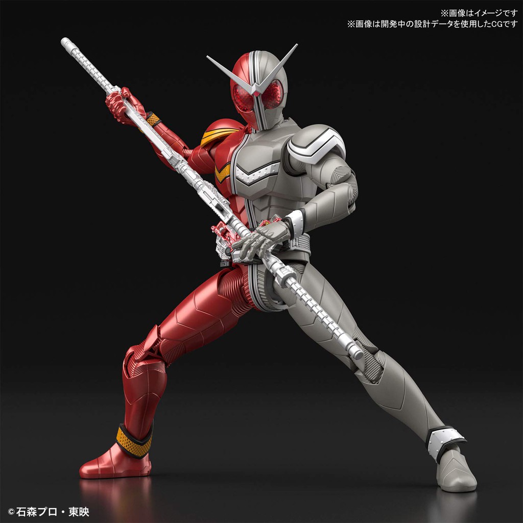 BANDAI Figure Rise Standard Kamen Rider W Heat Metal Color Coded ...