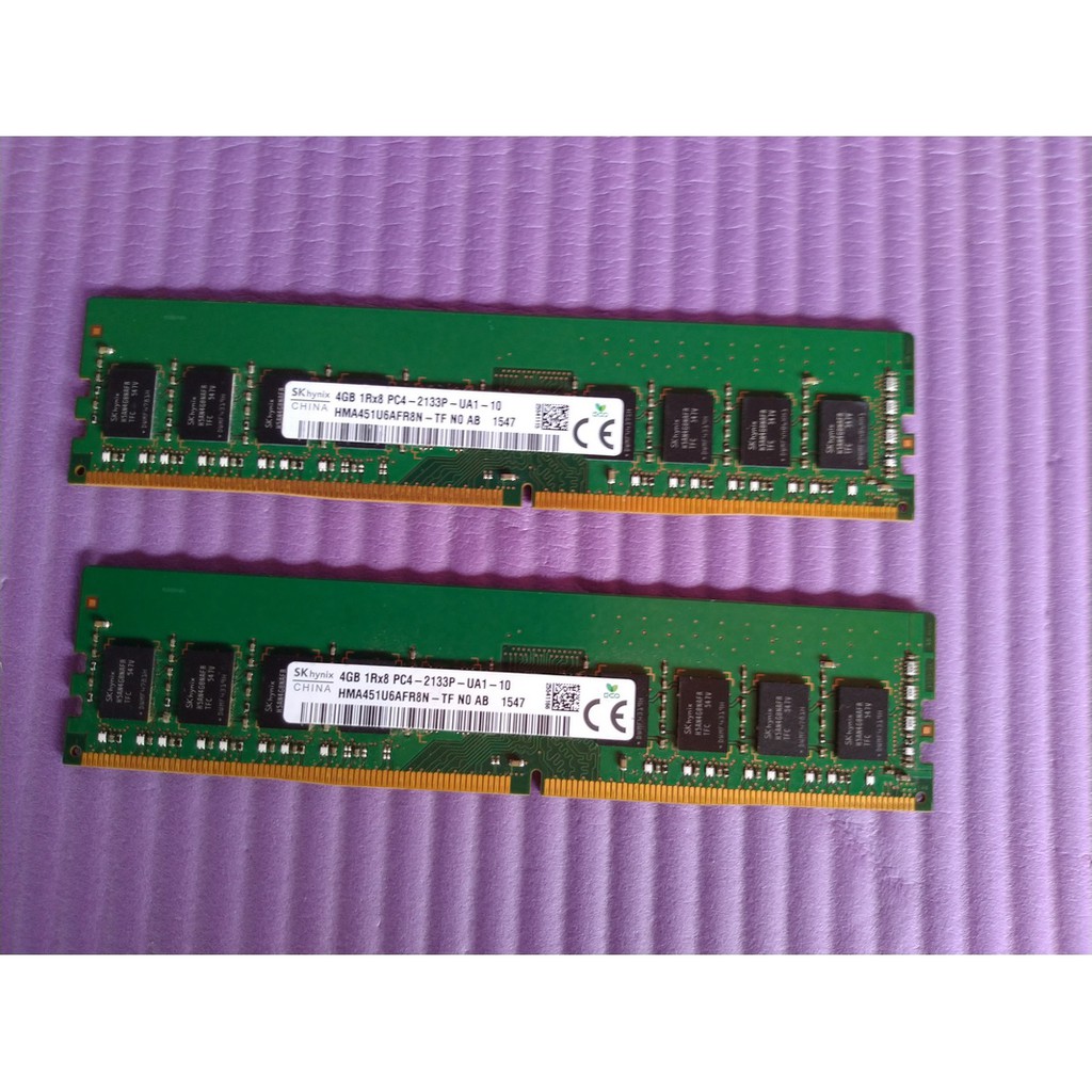 Hynix Ram DDR4 2133 Mhz 4*2 GB มือสอง | Shopee Thailand