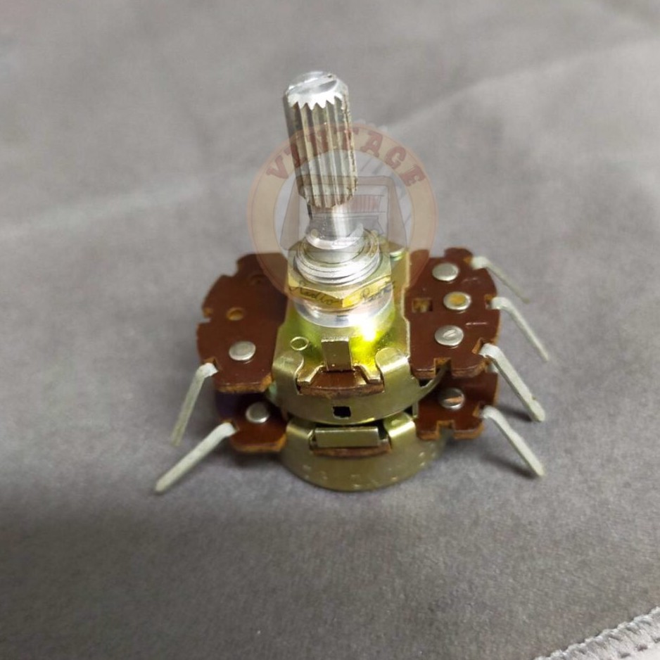 100KB,Volume NOBLE 100KBx2 8ขา Potentiometer,100kb โวลลุ่ม 2ชั้น (1pc ...