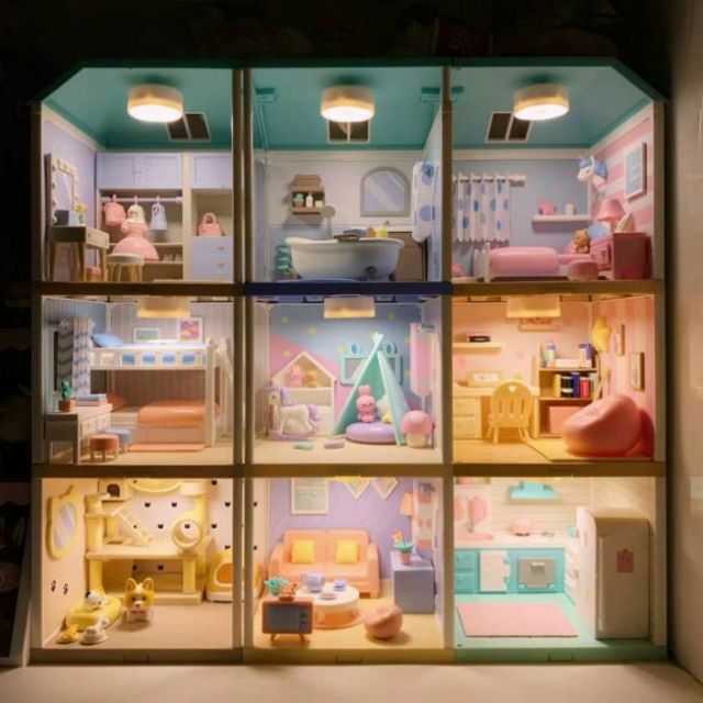 (PreOrder)sweet house popmart โมเดลบ้านตุ๊กตา บ้านของเล่น | Shopee Thailand