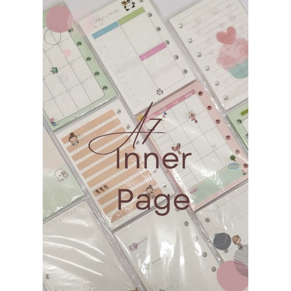 A7 Planner Refill กระดาษด้านใน Paged计a7内 | Shopee Thailand
