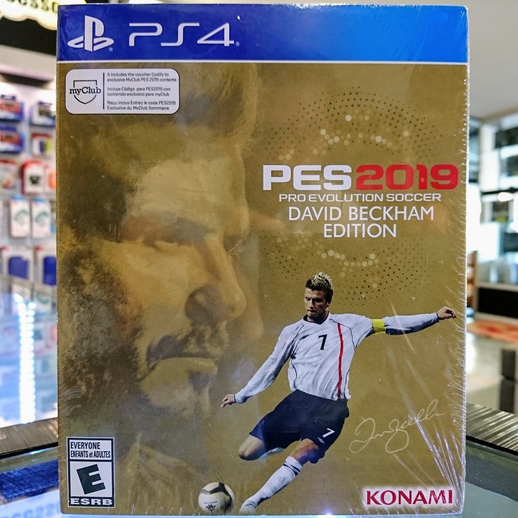 (ภาษาอังกฤษ) มือ1 กล่องเหล็ก PES 2019 David Beckham Edition แผ่นเกม PS4 ...