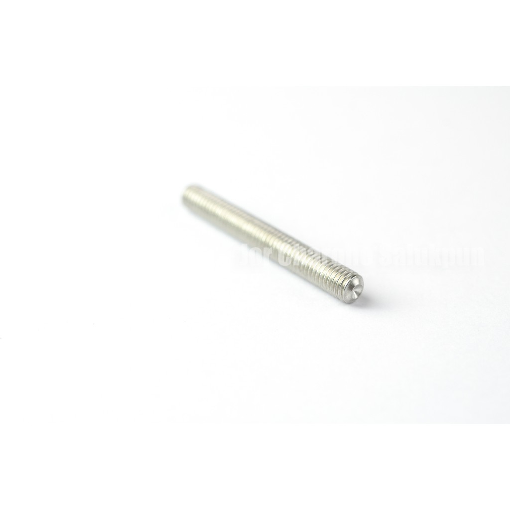 น็อตตัวหนอนสแตนเลส M5 เกลียว 0.8 ยาว 5 6 8 10 12 15 20 25 30 35 น็อตส ...