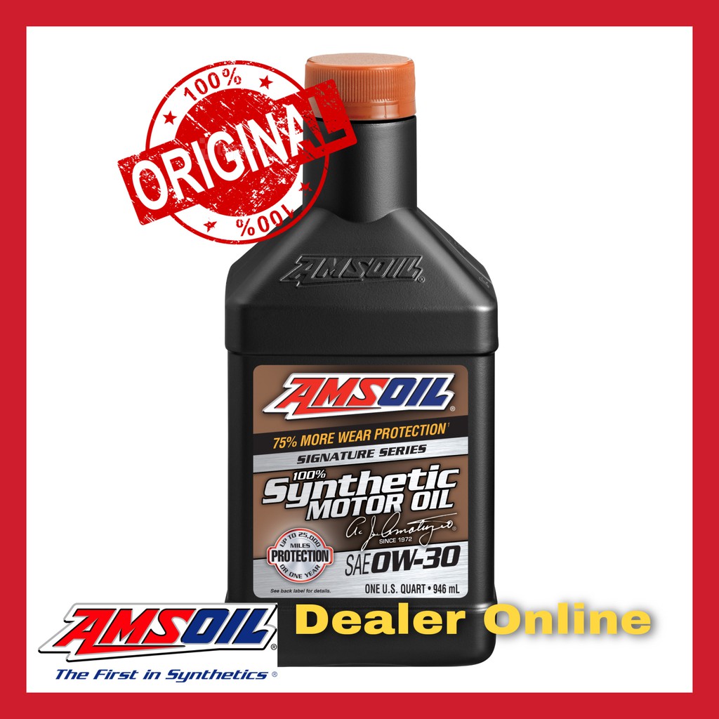 Amsoil Signature Series SAE 0w-30 น้ำมันเครื่องสังเคราะห์แท้ 100% ...