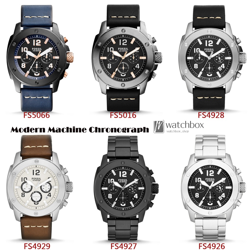 นาฬิกาดั้งเดิม Fossil Modern Machine Chronograph Quartz Men Watch ...