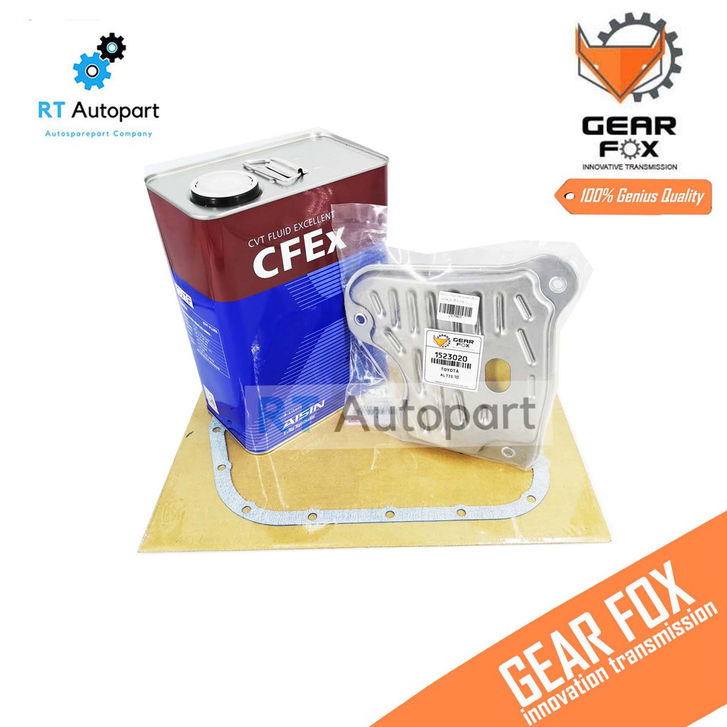 Gearfox ชุดถ่ายน้ำมันเกียร์ Toyota Altis Gen2 เครื่อง 1.6 1.8 ปี10-13 ...