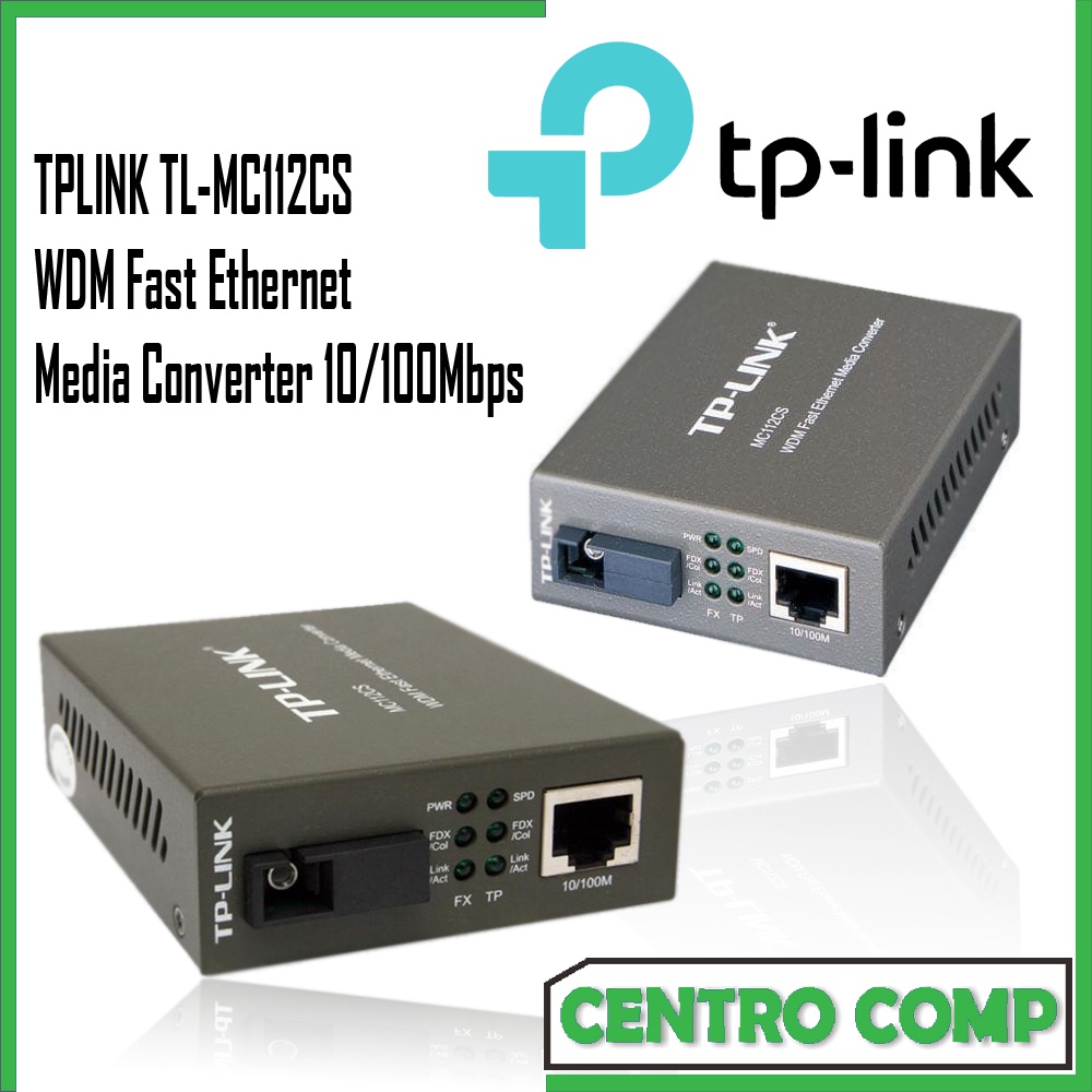 Tplink TL-MC112CS WDM Fast Ethernet Media Converter 10/100Mbps | Shopee ...